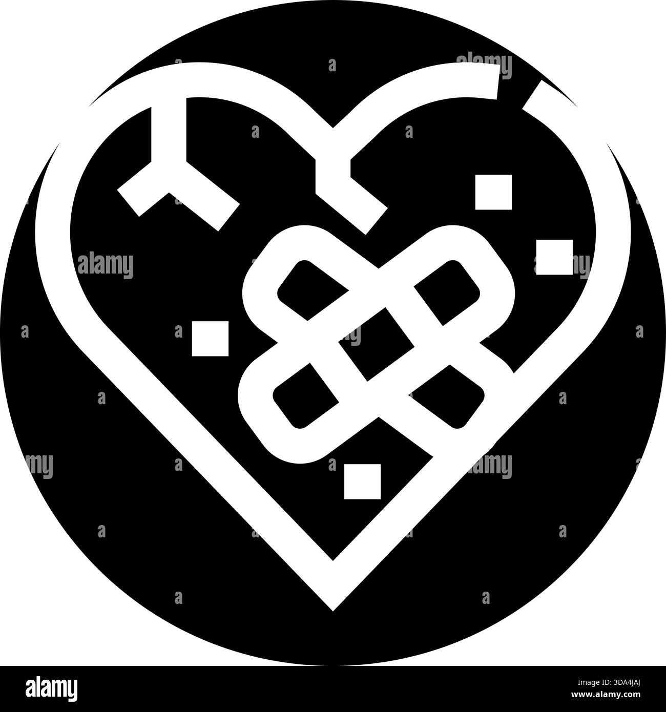 Symbol eternal love heart Black and White Stock Photos & Images - Alamy