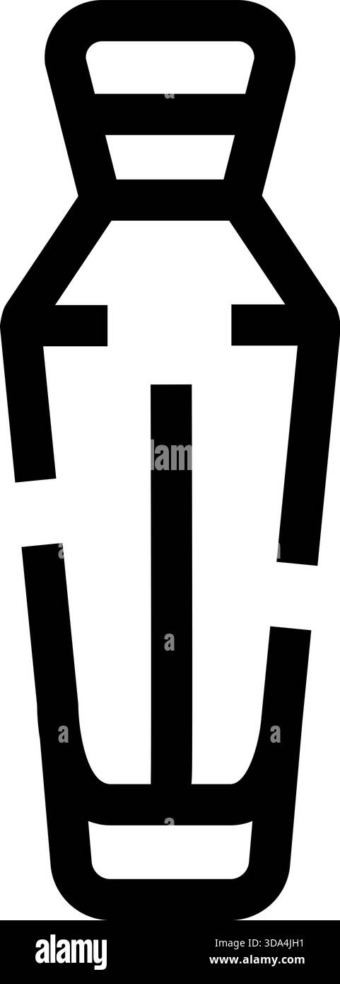 Ancient egyptian sarcophagus outline icon death concept Stock Vector ...