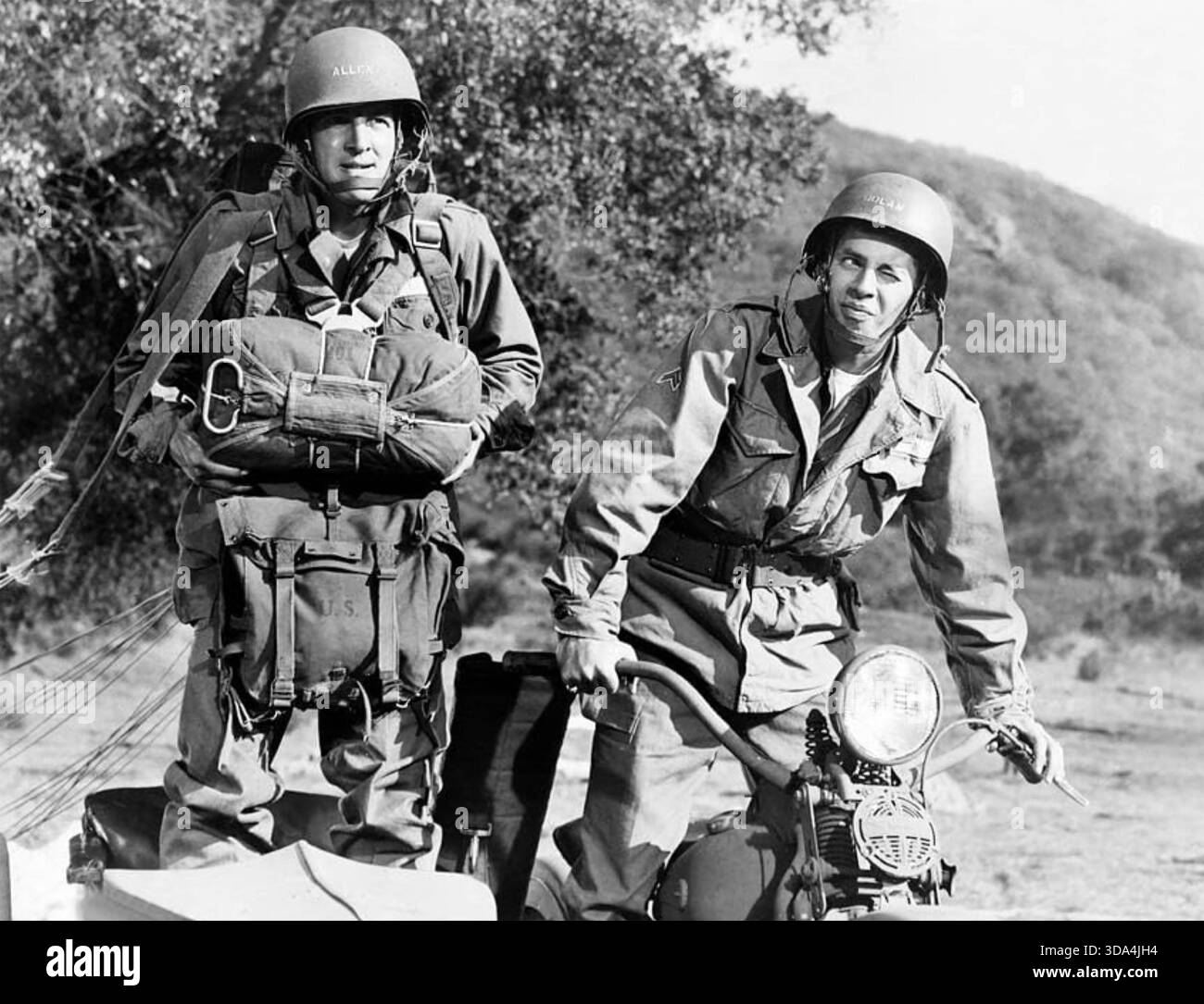 JUMPING JACKS 1952 Paramount Pictures film with Dean Martin at left and ...