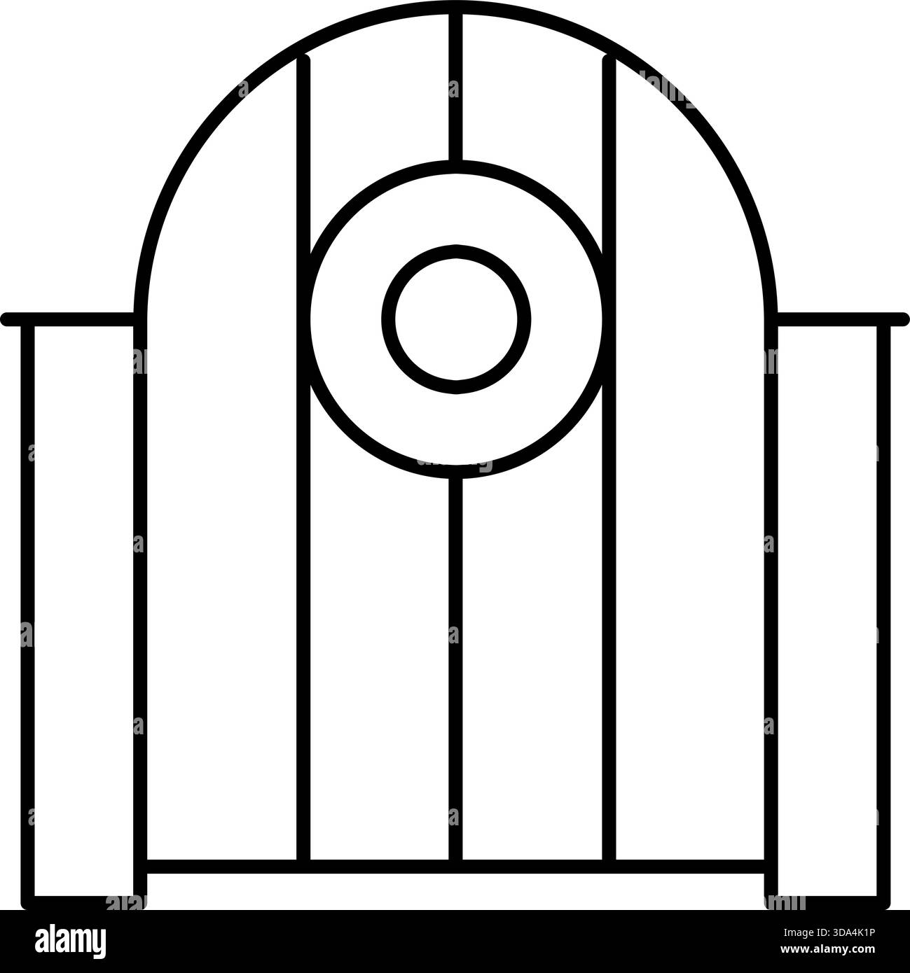 Round door entry access Stock Vector Images - Alamy