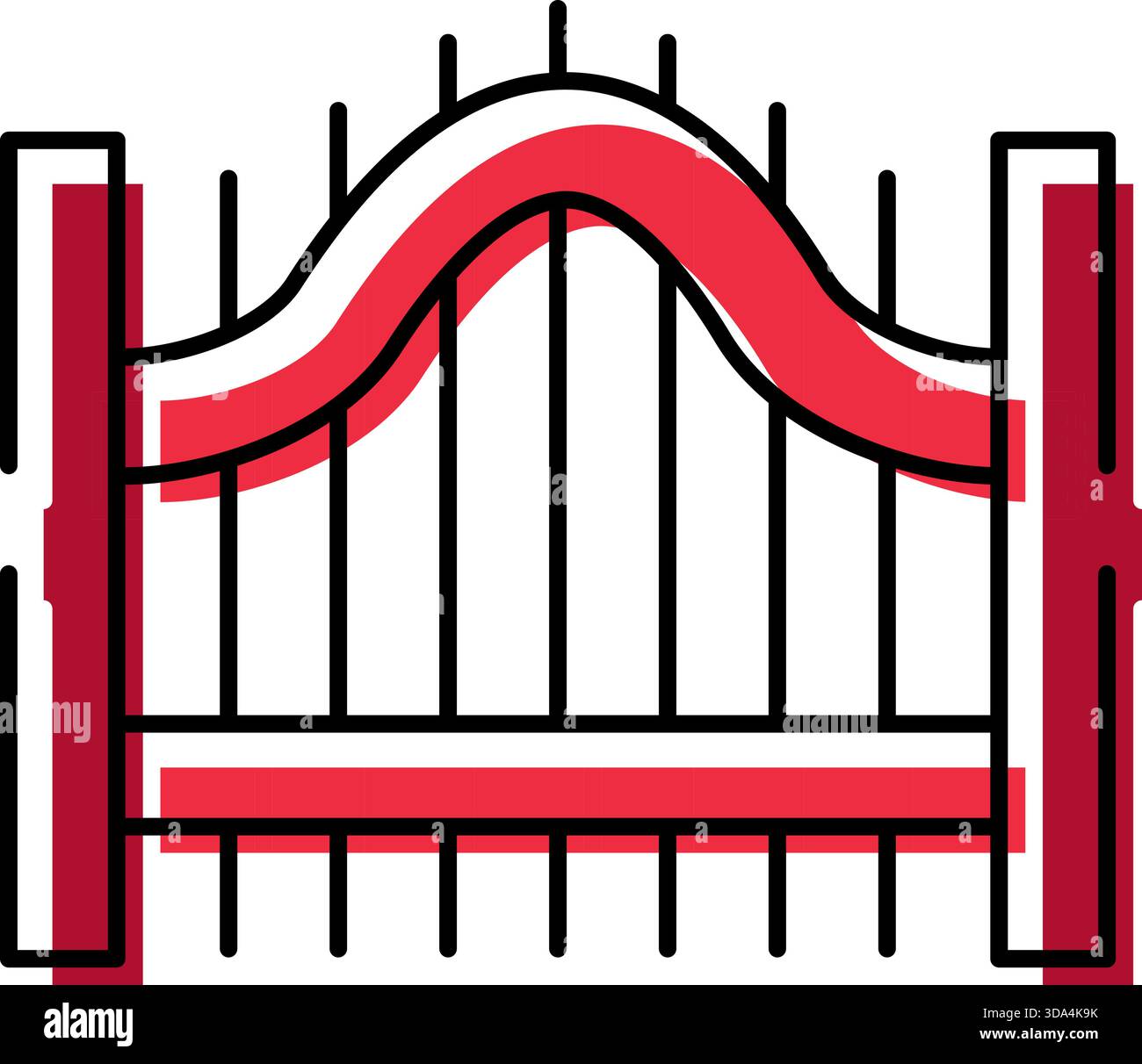 Public access gate Stock Vector Images - Alamy