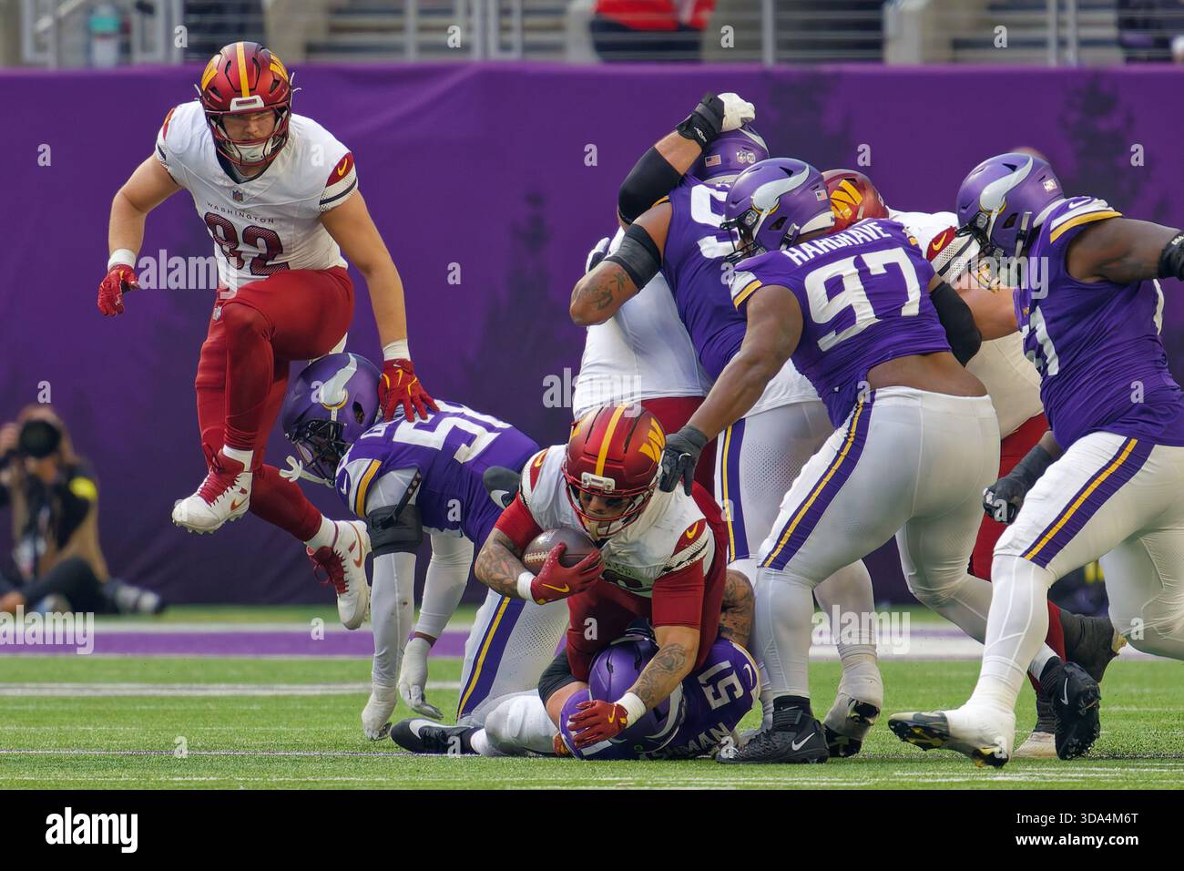 Washington Commanders Running Back Chris Rodriguez Jr. (36) brought ...