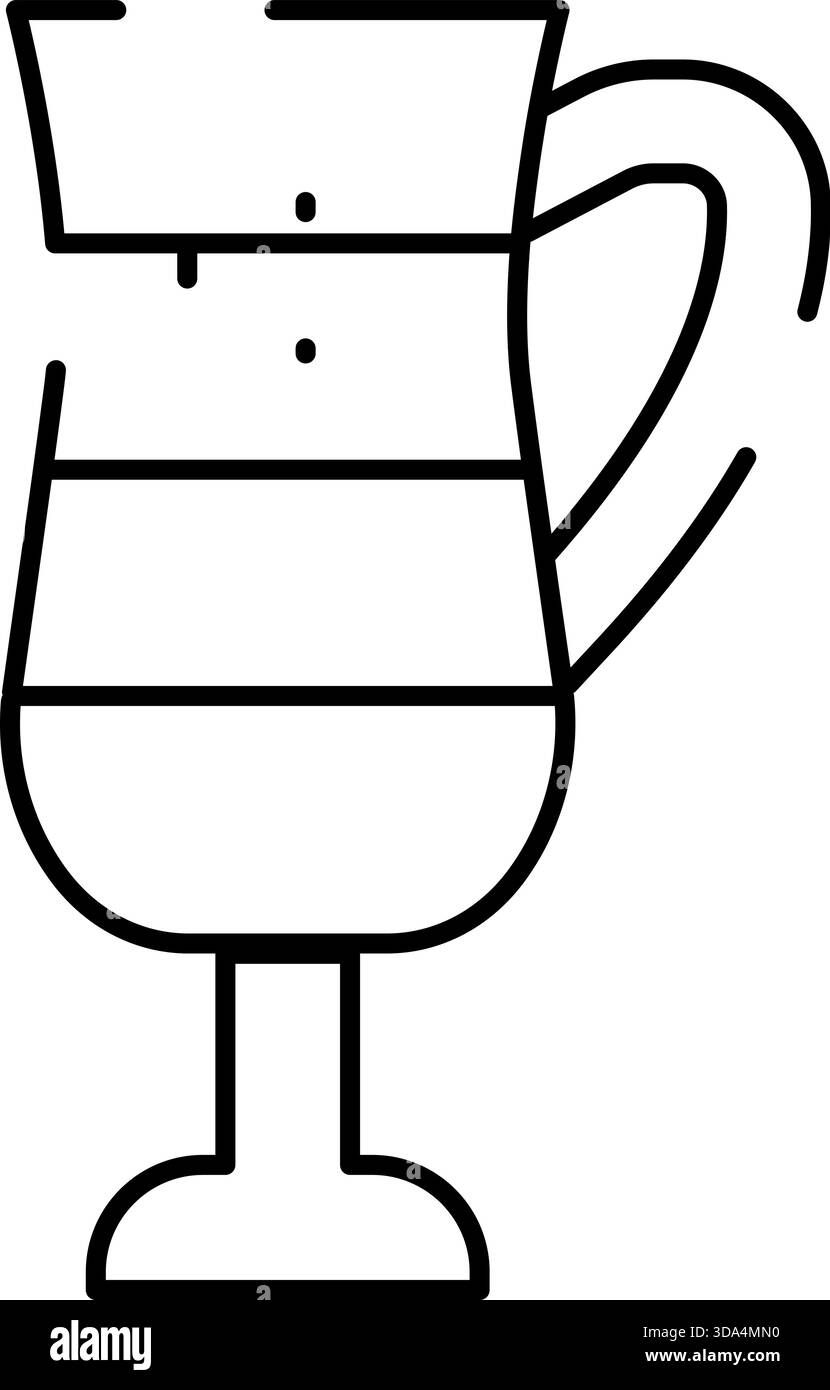 Simple latte art in Cut Out Stock Images & Pictures - Alamy