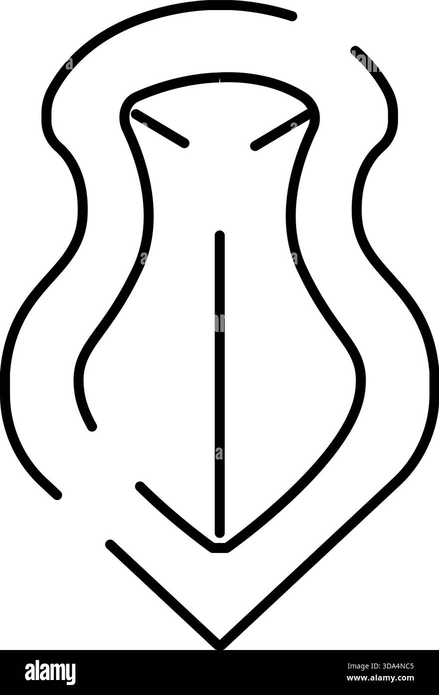 Minimalist line art icon depicting Cut Out Stock Images & Pictures - Alamy