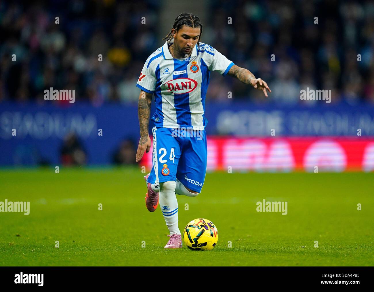 Thyrhys Dolan of RCD Espanyol during the La Liga EA Sports match ...