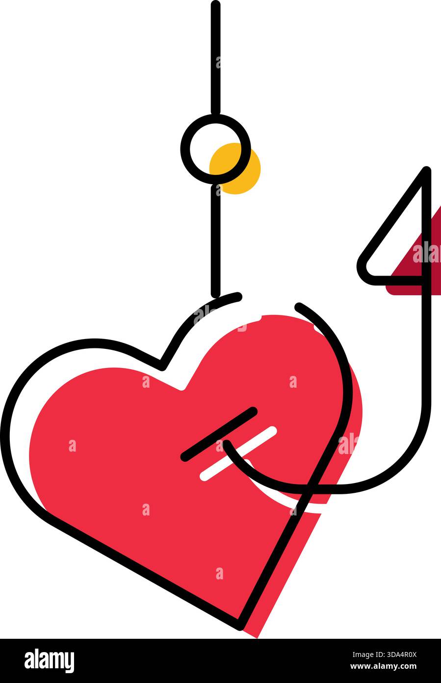 Hooked heart hi-res stock photography and images - Alamy