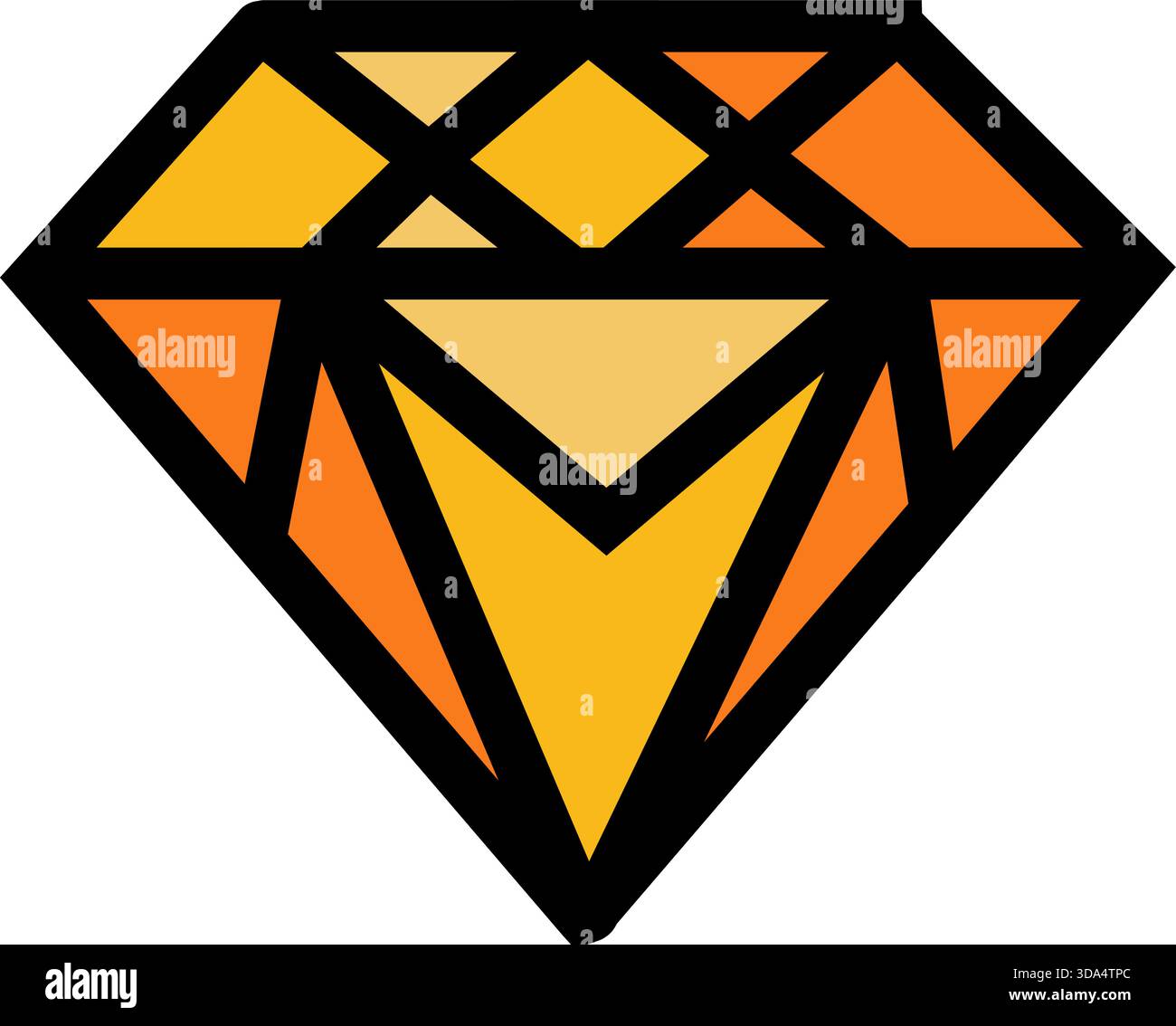 Diamond prize icon outline Stock Vector Images - Alamy