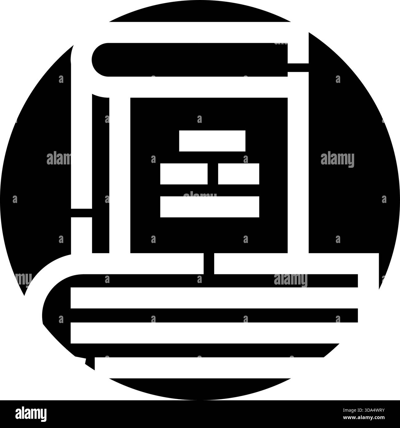 Project plan blueprint illustrating architecture engineering design ...