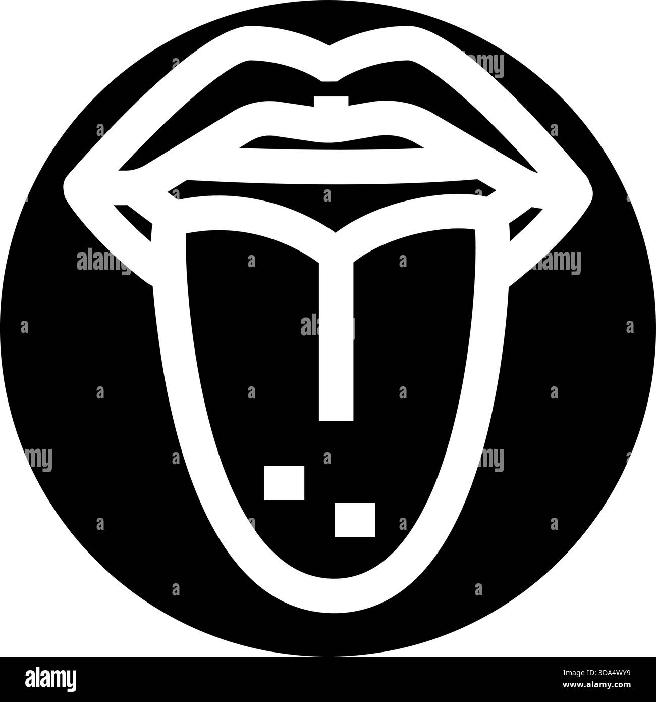 Mouth with tongue licking taste icon Stock Vector Image & Art - Alamy