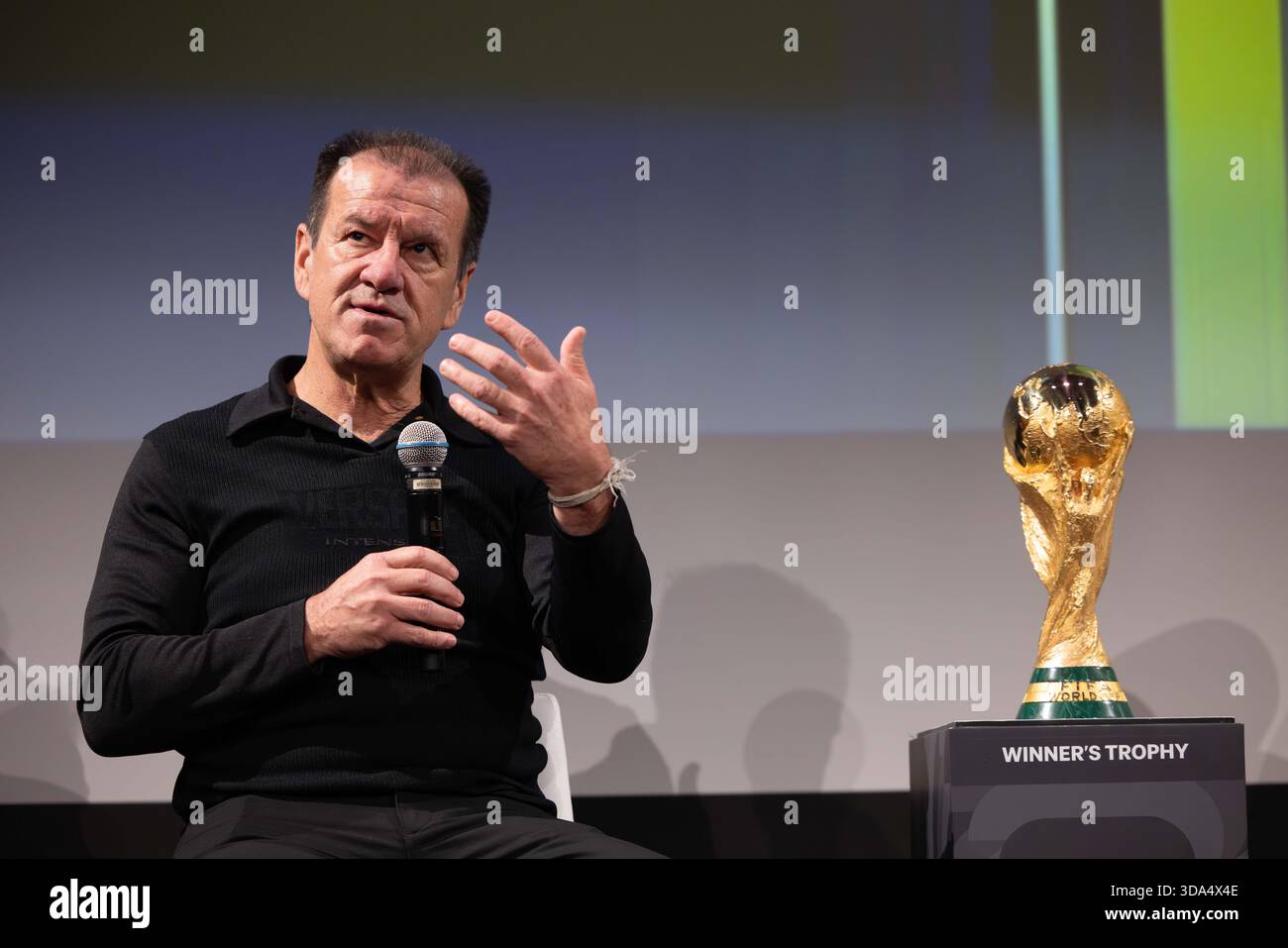 Dunga, captain of the Brazilian national team in the 1994 title, during ...