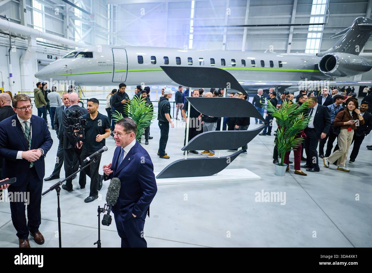 Mississauga, Canada. 08th Dec, 2025. Bombardier president and CEO Eric ...