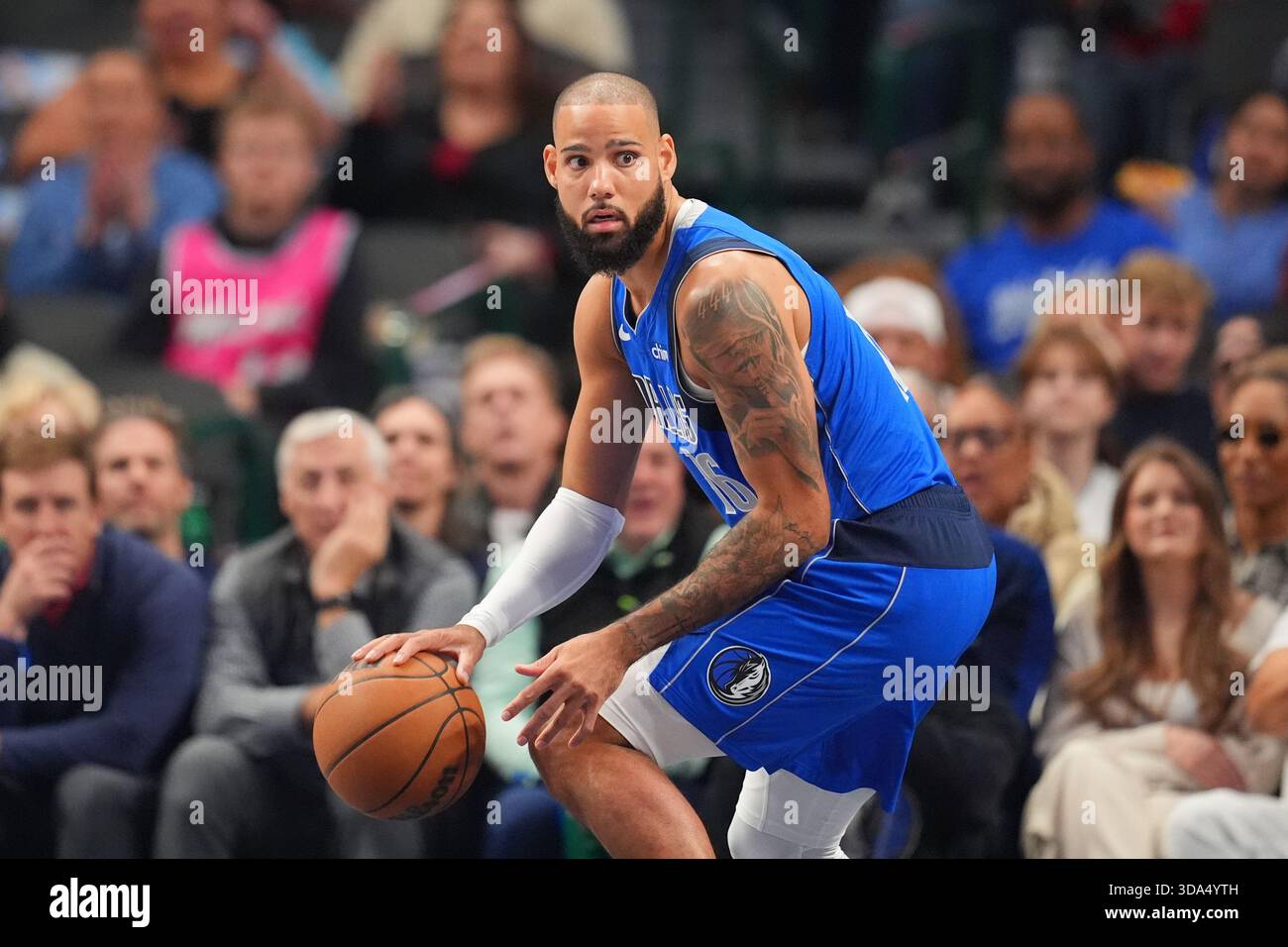 Dallas Mavericks forward Caleb Martin (16) dribbles during the first ...