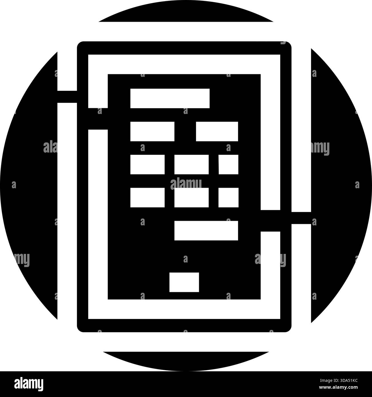 Building plan icon representing architectural design and construction ...