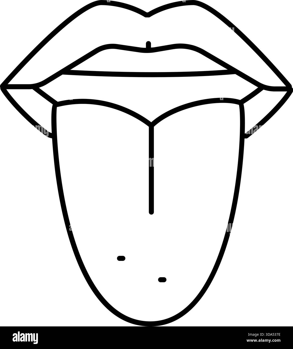 Human tongue papillae Stock Vector Images - Alamy