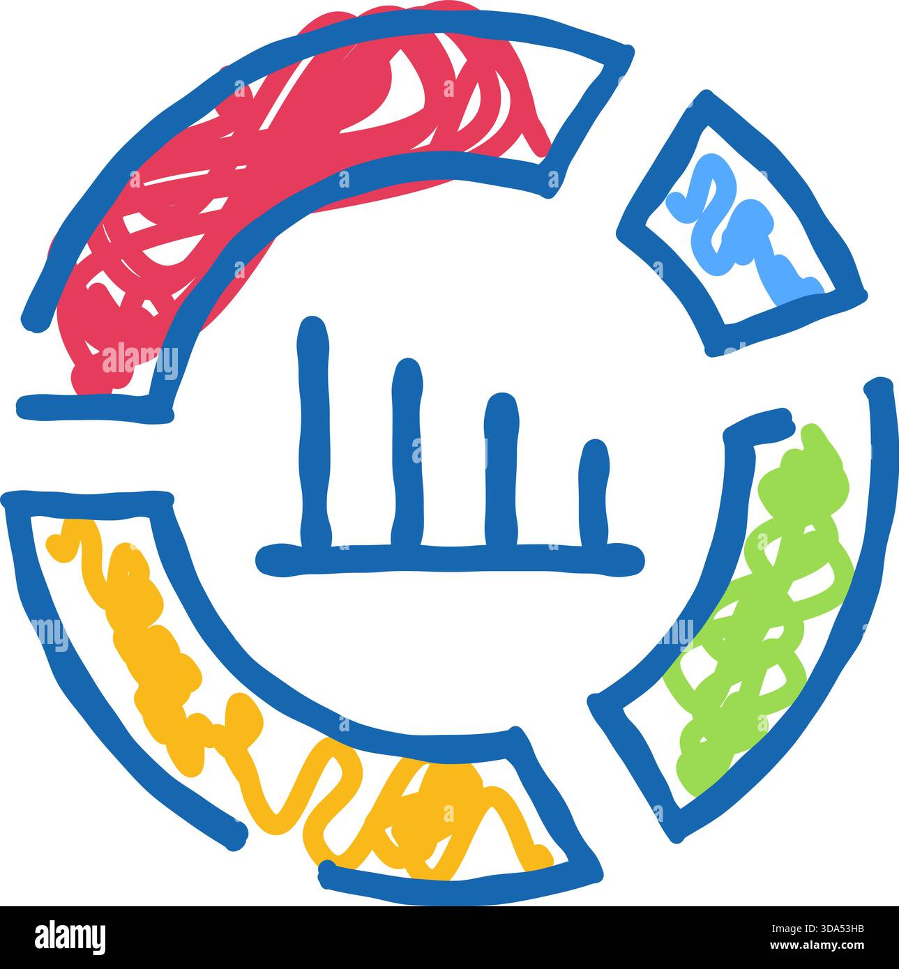 Simple white circular progress bar Cut Out Stock Images & Pictures - Alamy