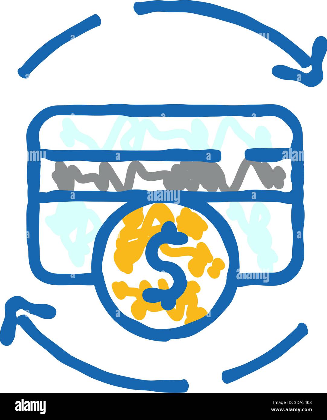 Simple return process icon Cut Out Stock Images & Pictures - Alamy