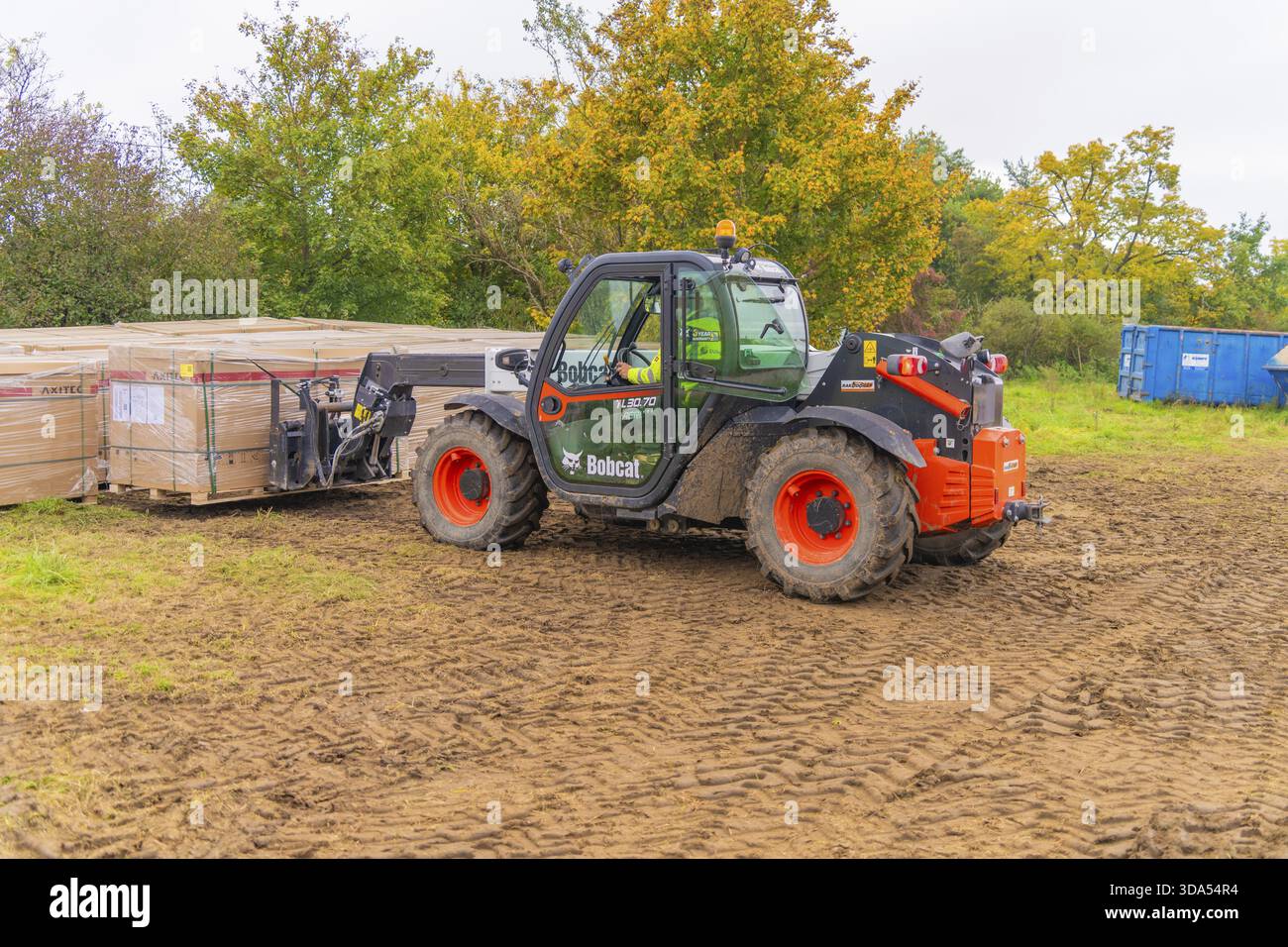 Forklift truck transports boxes hi-res stock photography and images - Alamy