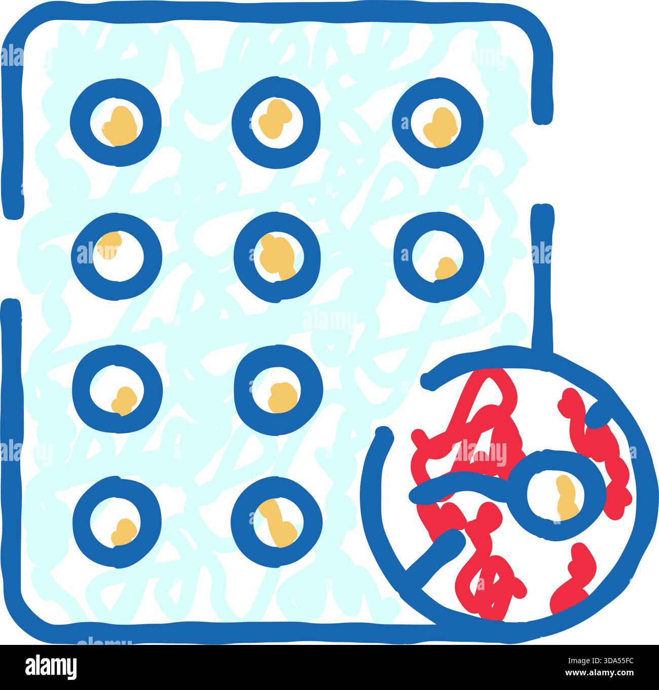 Biological research glass in Stock Vector Images - Alamy