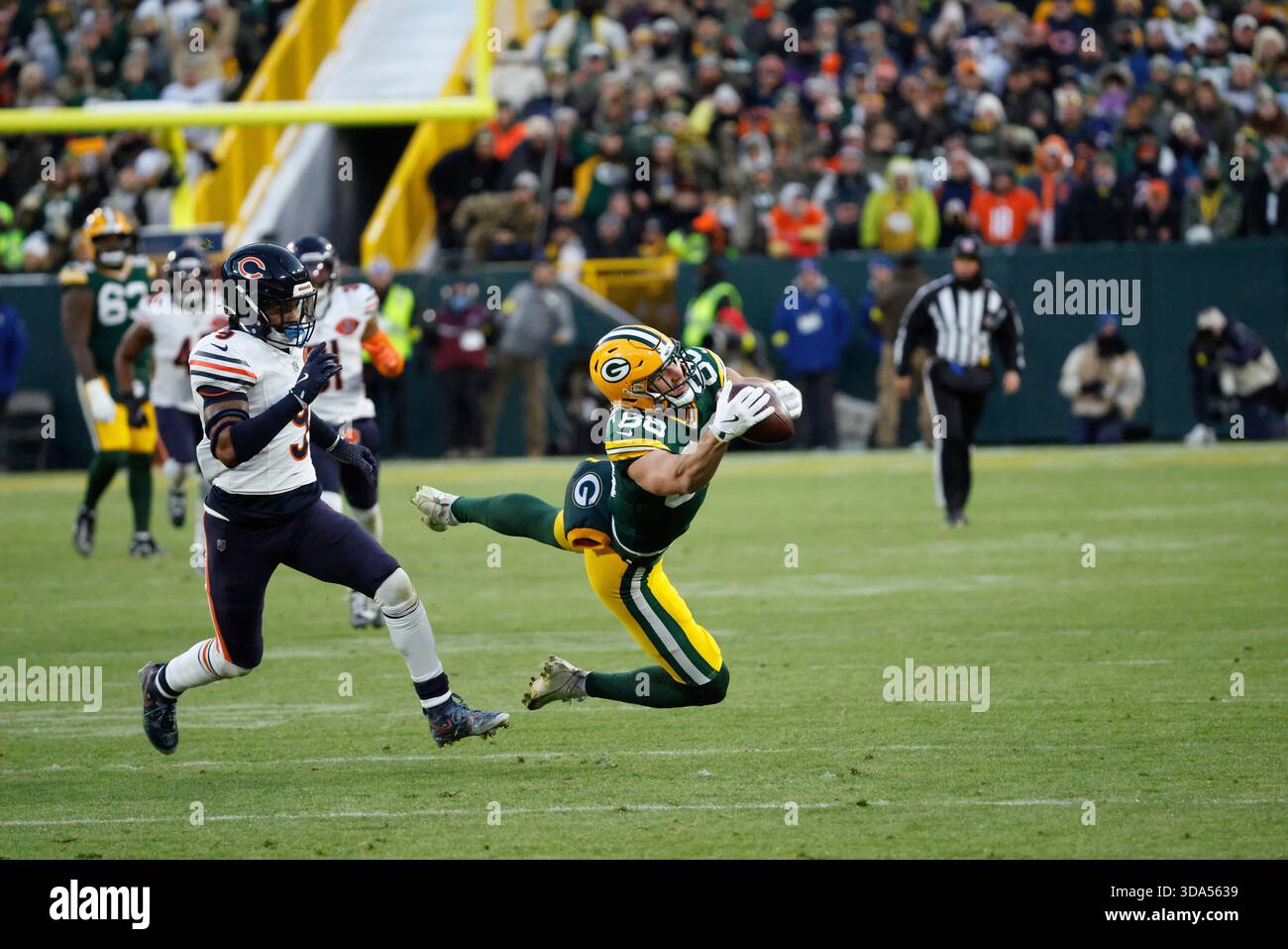 Green Bay Packers tight end Luke Musgrave (88) during an NFL football ...