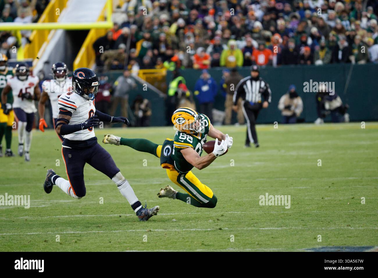 Green Bay Packers tight end Luke Musgrave (88) during an NFL football ...