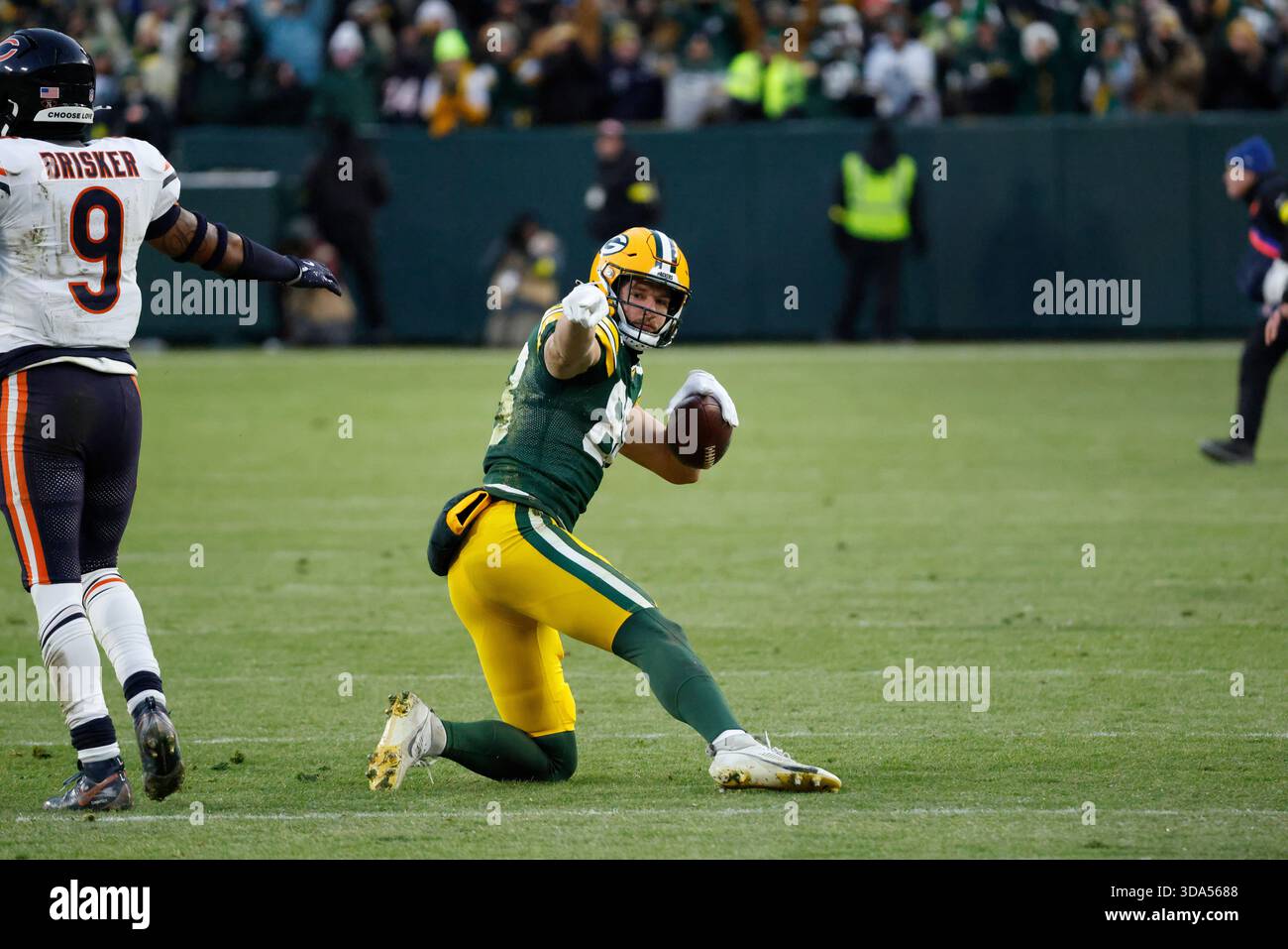 Green Bay Packers tight end Luke Musgrave (88) during an NFL football ...