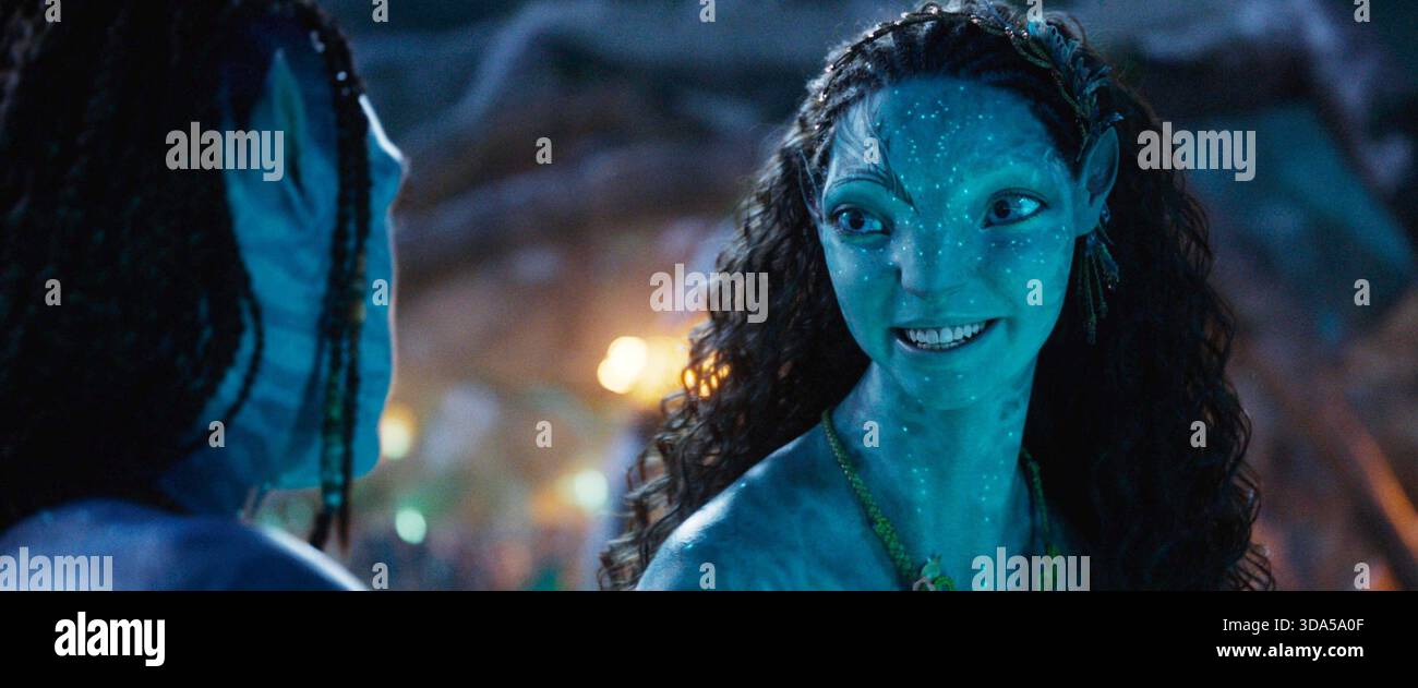 AVATAR: FIRE AND ASH, from left: Britain Dalton as Lo'ak, Bailey Bass ...