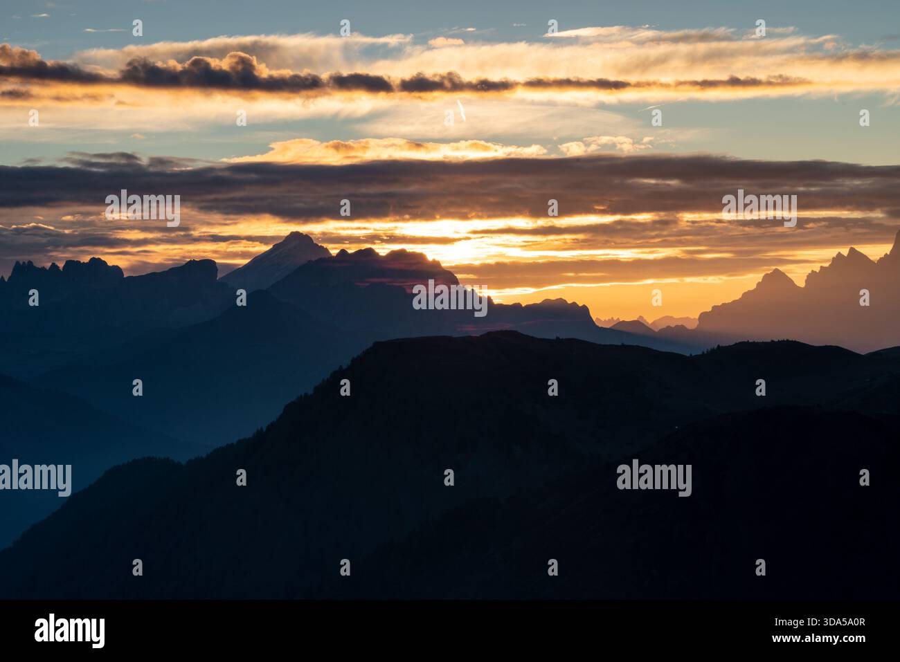 Sunset view over italian hi-res stock photography and images - Alamy