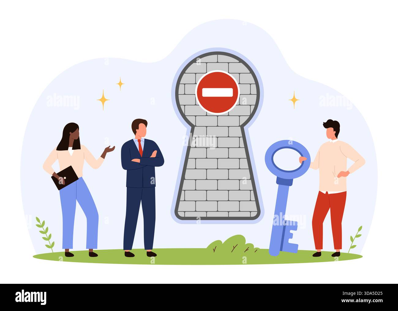 Encounter problem Stock Vector Images - Alamy