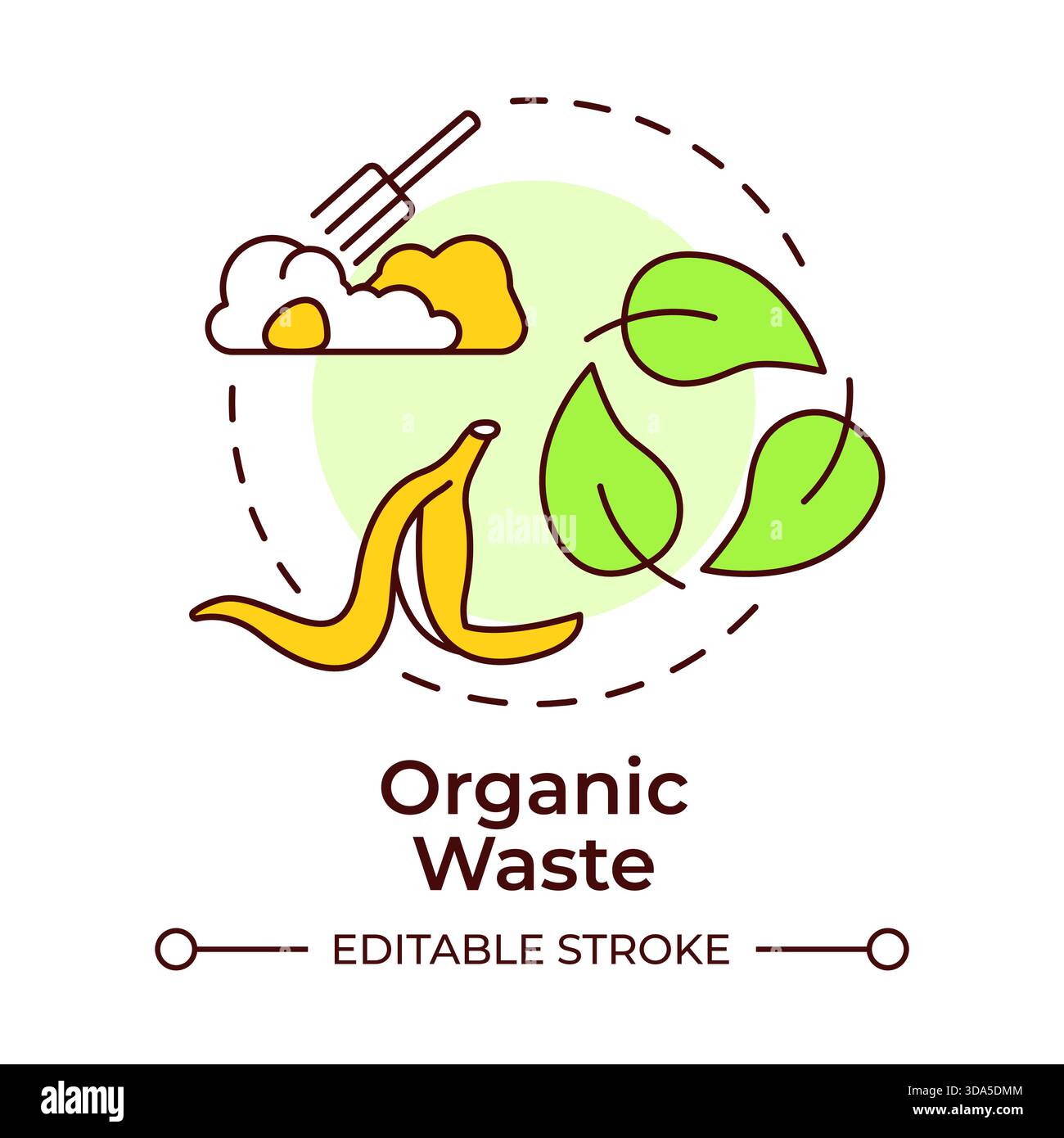 Circle organic waste compost Cut Out Stock Images & Pictures - Alamy