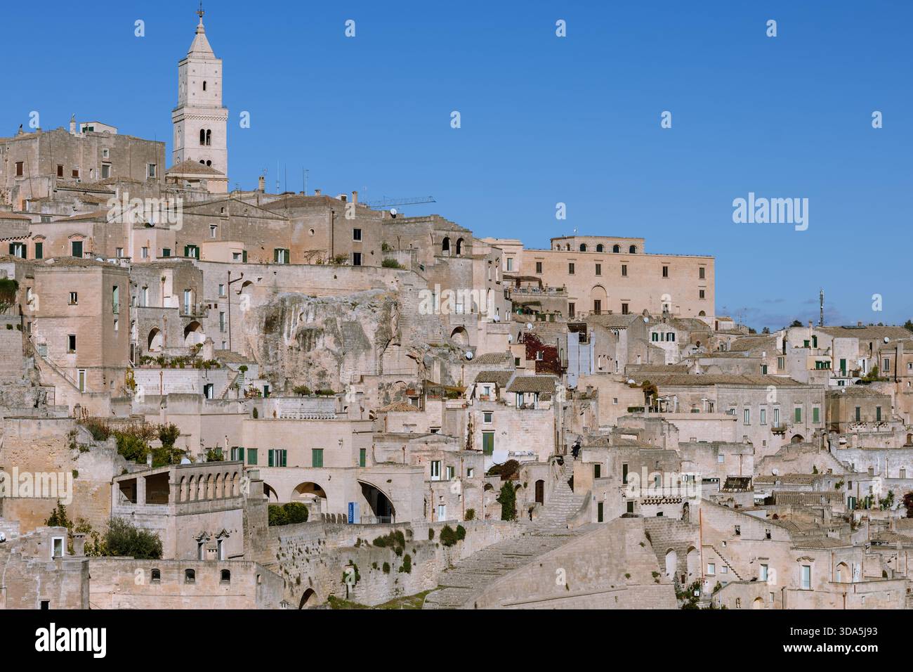 matera, italy, november 30, 2025. ancient "sassi" stone houses and a ...