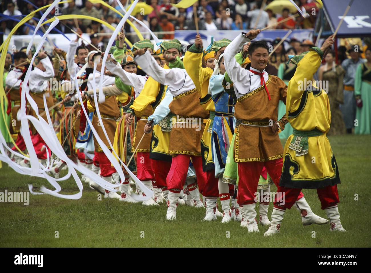 Opening ceremony at Naadam Festival, Ulaanbaatar, Mongolia Stock Photo ...