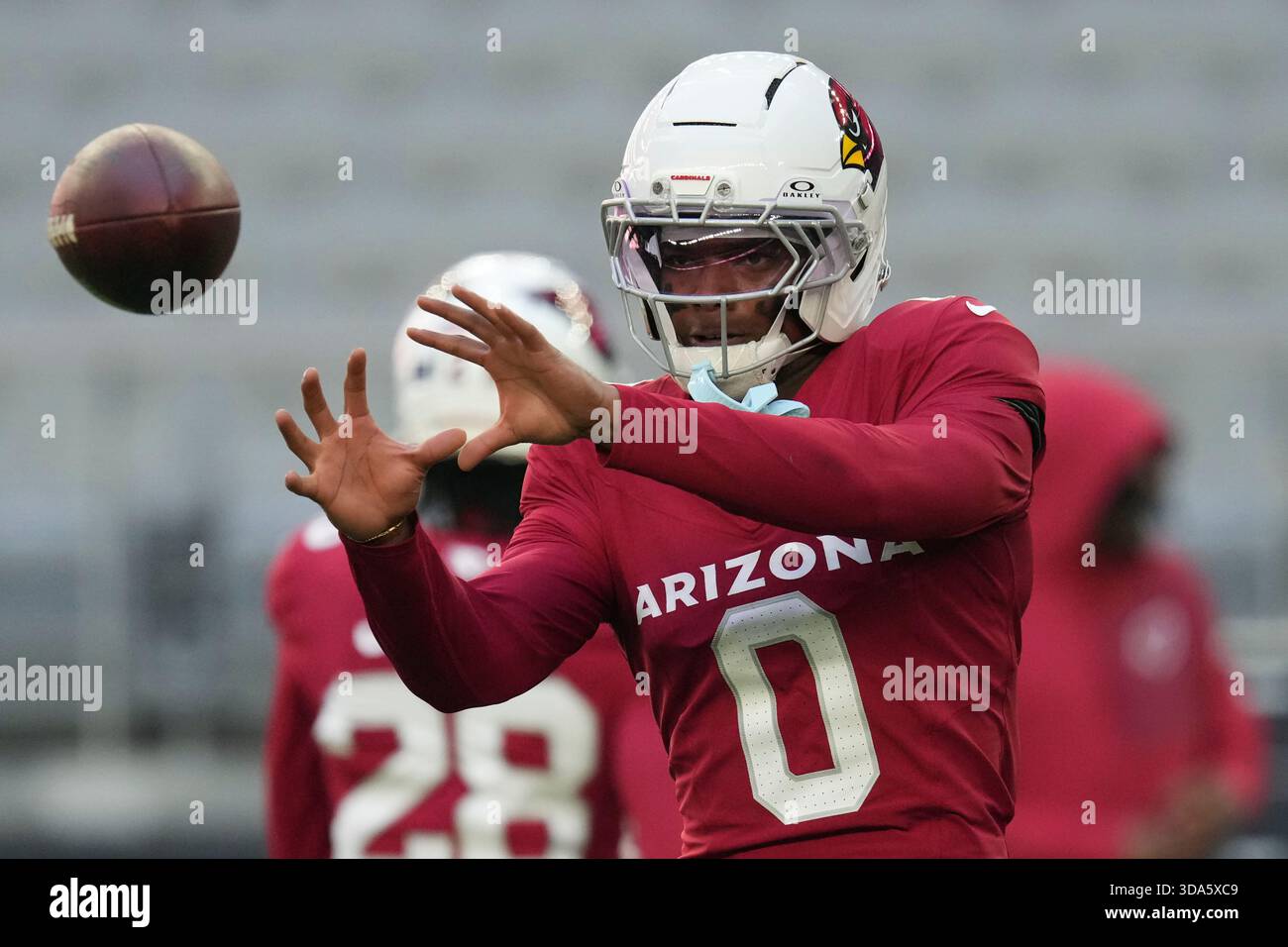 Arizona Cardinals cornerback Will Johnson warms up prior to an NFL ...