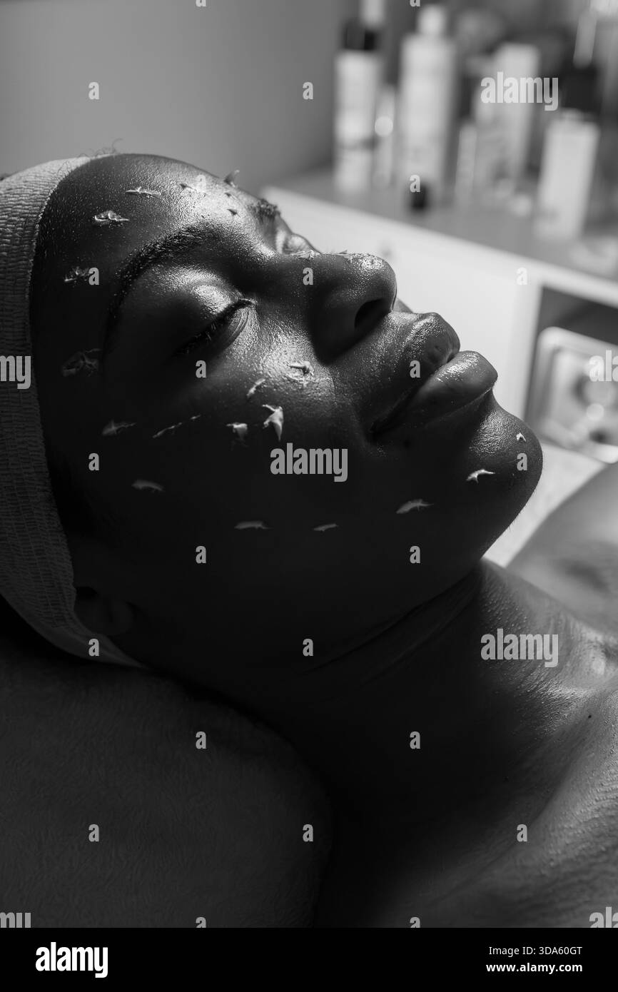 Laser mask Black and White Stock Photos & Images - Alamy