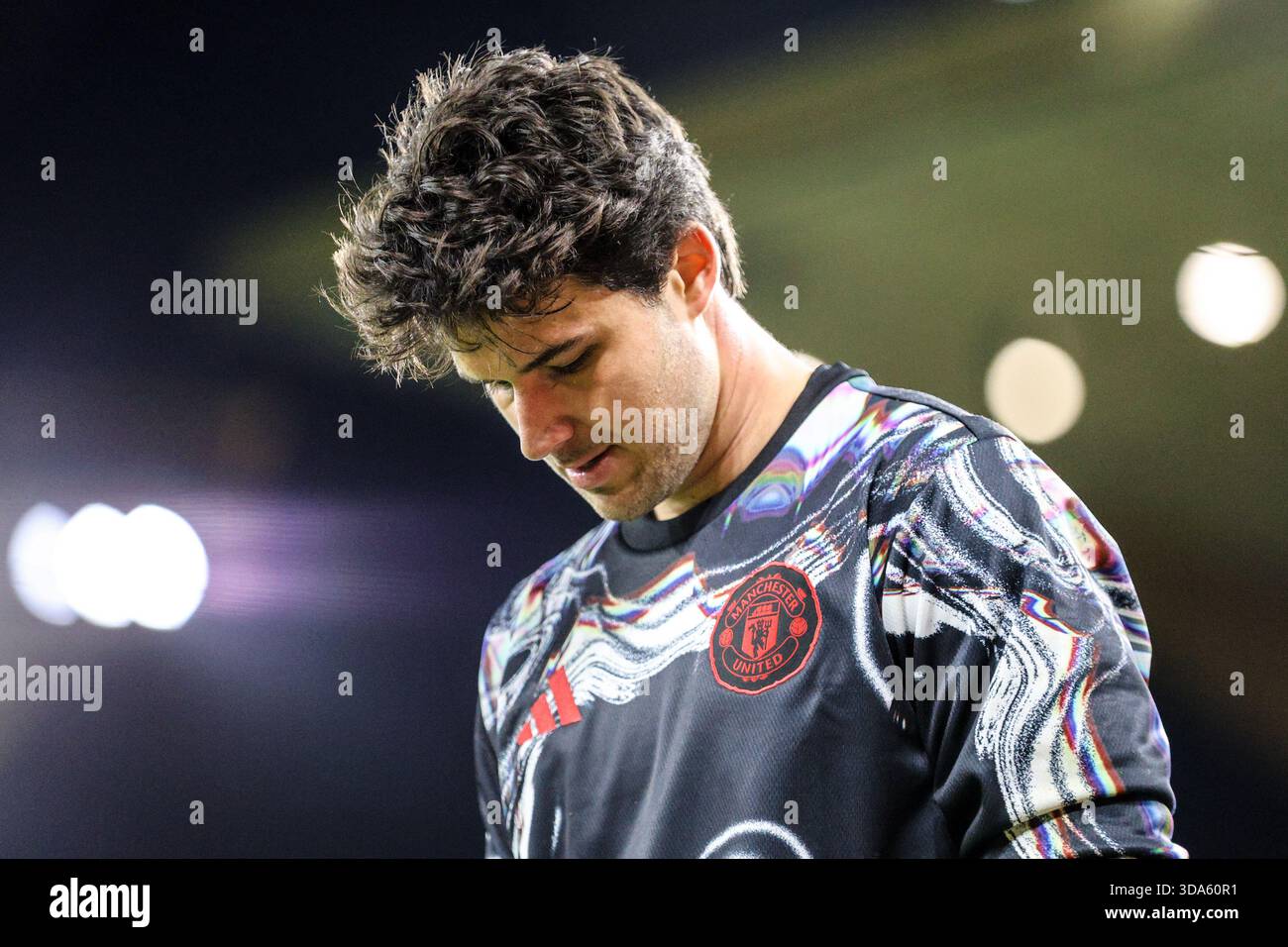 Goalkeeper Senne Lammens (31 Manchester United) warms up during the ...