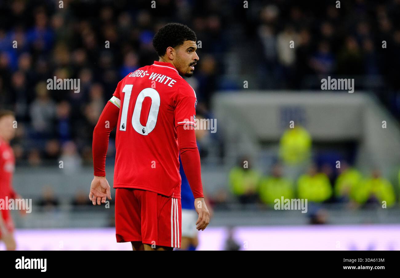 Morgan Gibbs-White of Nottingham Forest seen during the Premier league ...