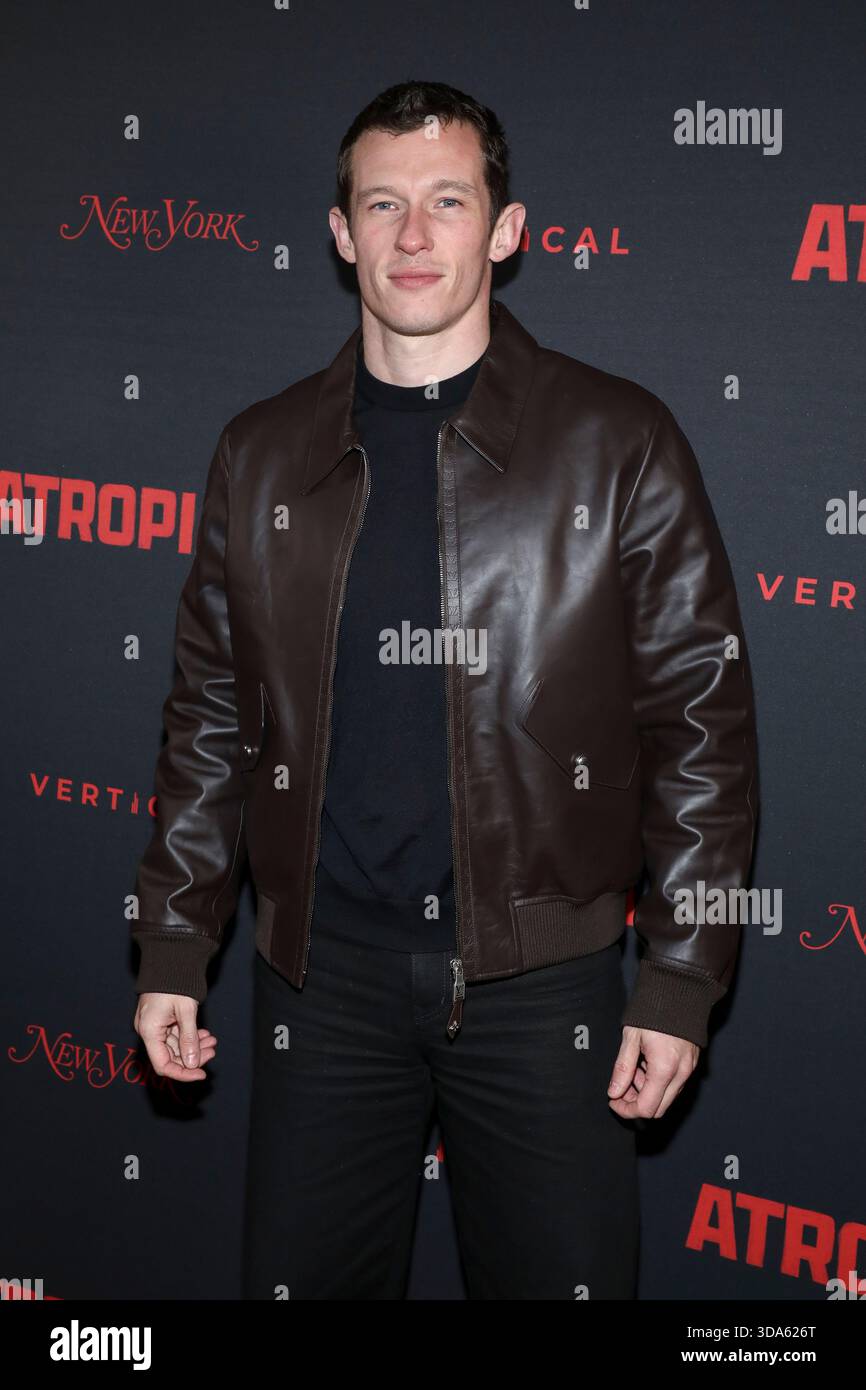 Actor Callum Turner attends the premiere of "Atropia" at the IFC Center ...