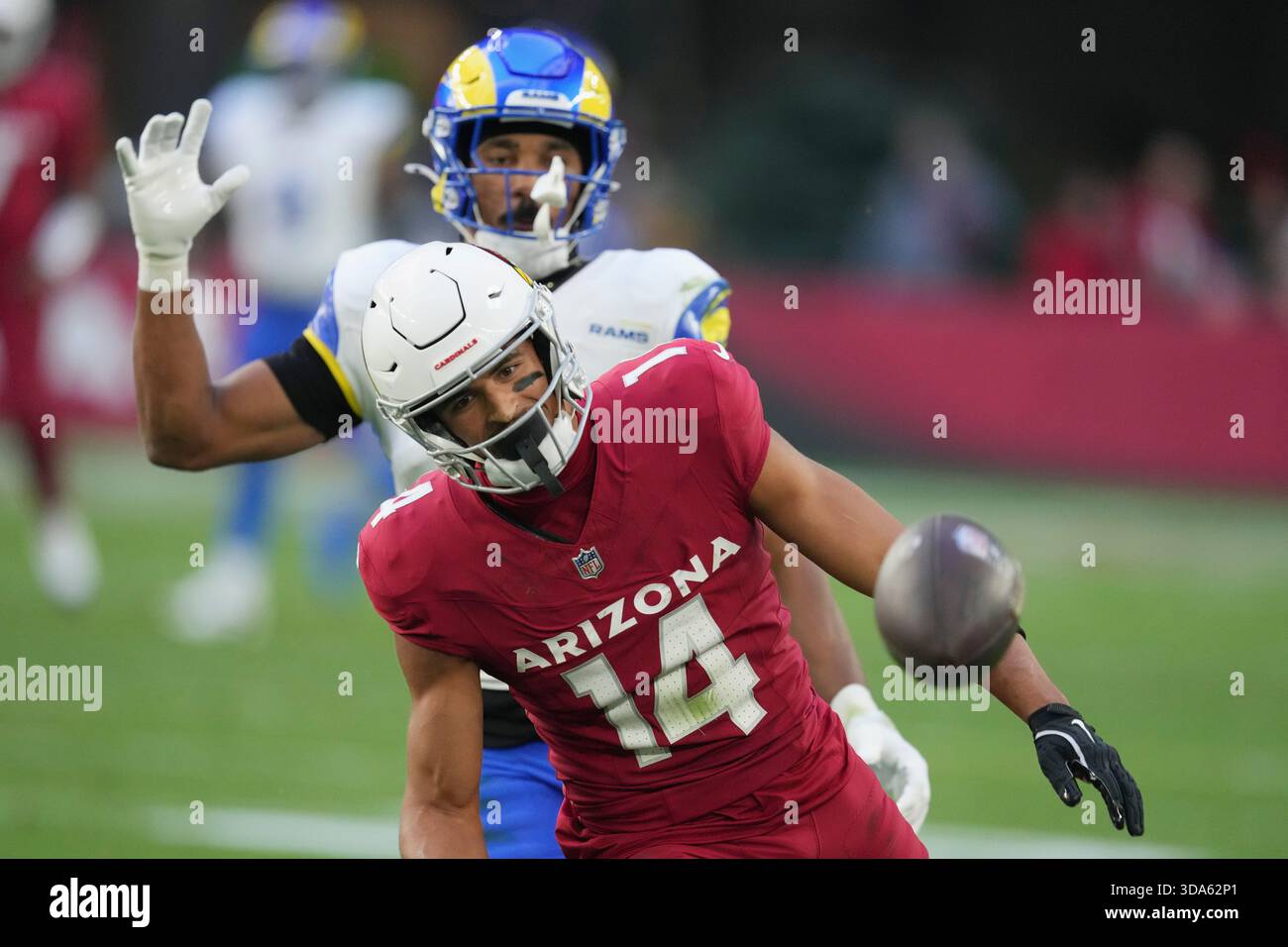 Arizona Cardinals wide receiver Michael Wilson is unable to make the ...