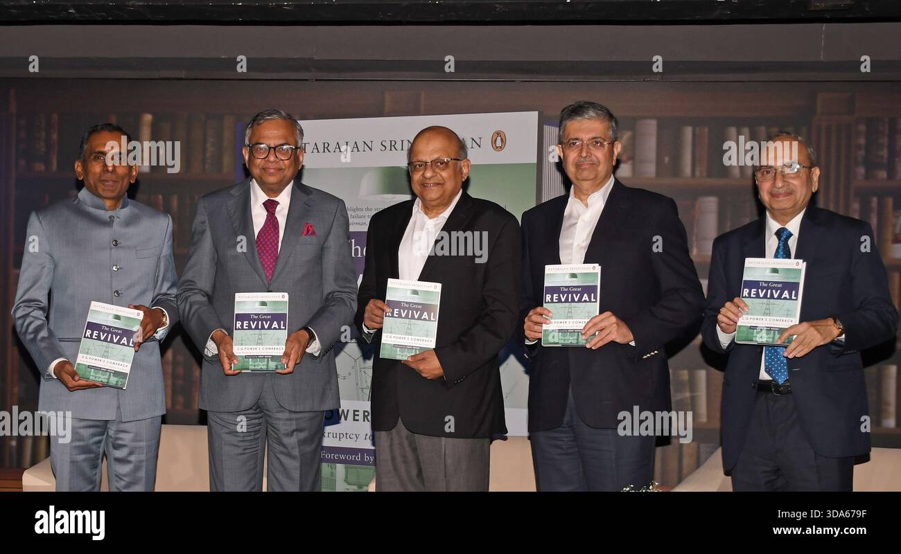 L-R Mr. Vellayan Subbiah, Chairman CG Power, Mr. N. Chandrasekaran ...