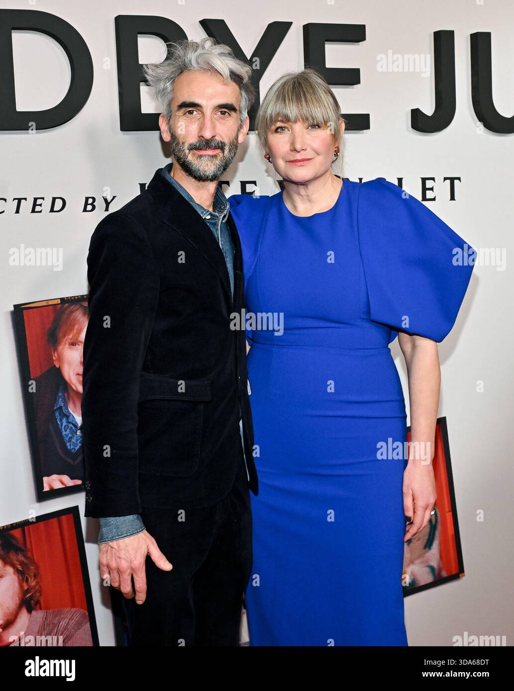 Kate Solomon, right, and guest attend the special screening of "Goodbye ...