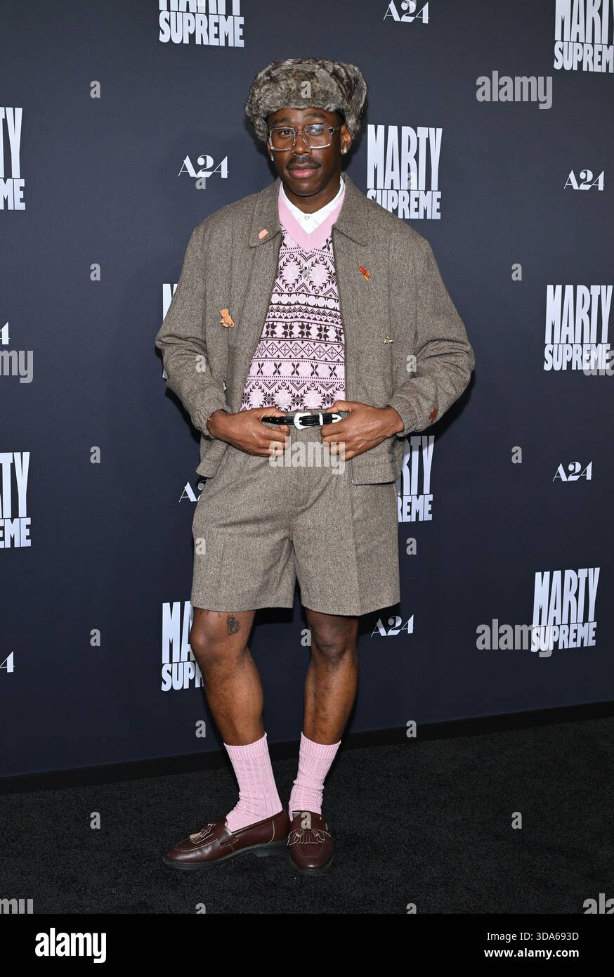 Tyler The Creator arriving to the Los Angeles premiere of “Marty ...