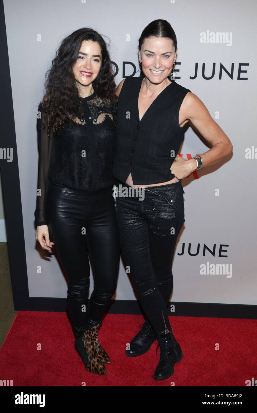 (L-R) Sarah Himadeh and Tara Westwood attend Netflix's "Goodbye June ...