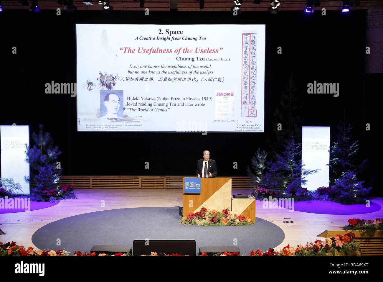 Nobel Prize in chemistry laureate Susumu Kitagawa delivers his Nobel ...