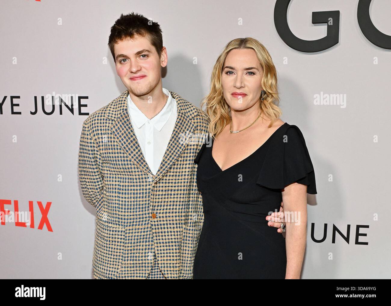 Joe Anders, left, and Kate Winslet attend the special screening of ...