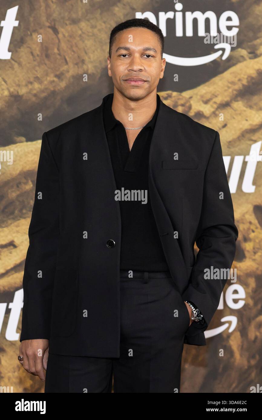 Aaron Moten attends the arrivals of Amazon Prime Video’s “FALLOUT ...