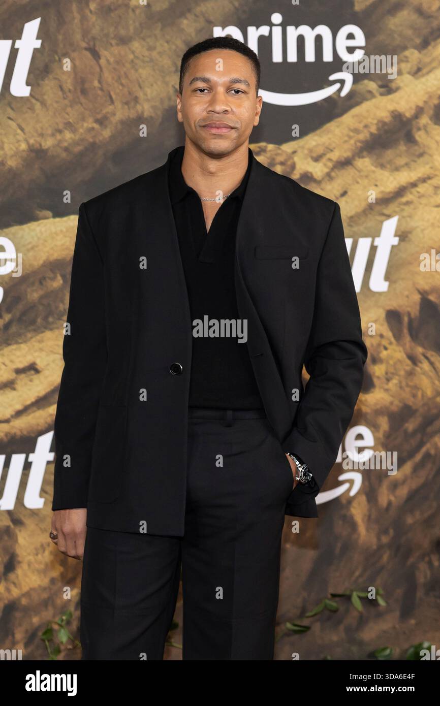 Aaron Moten attends the arrivals of Amazon Prime Video’s “FALLOUT ...