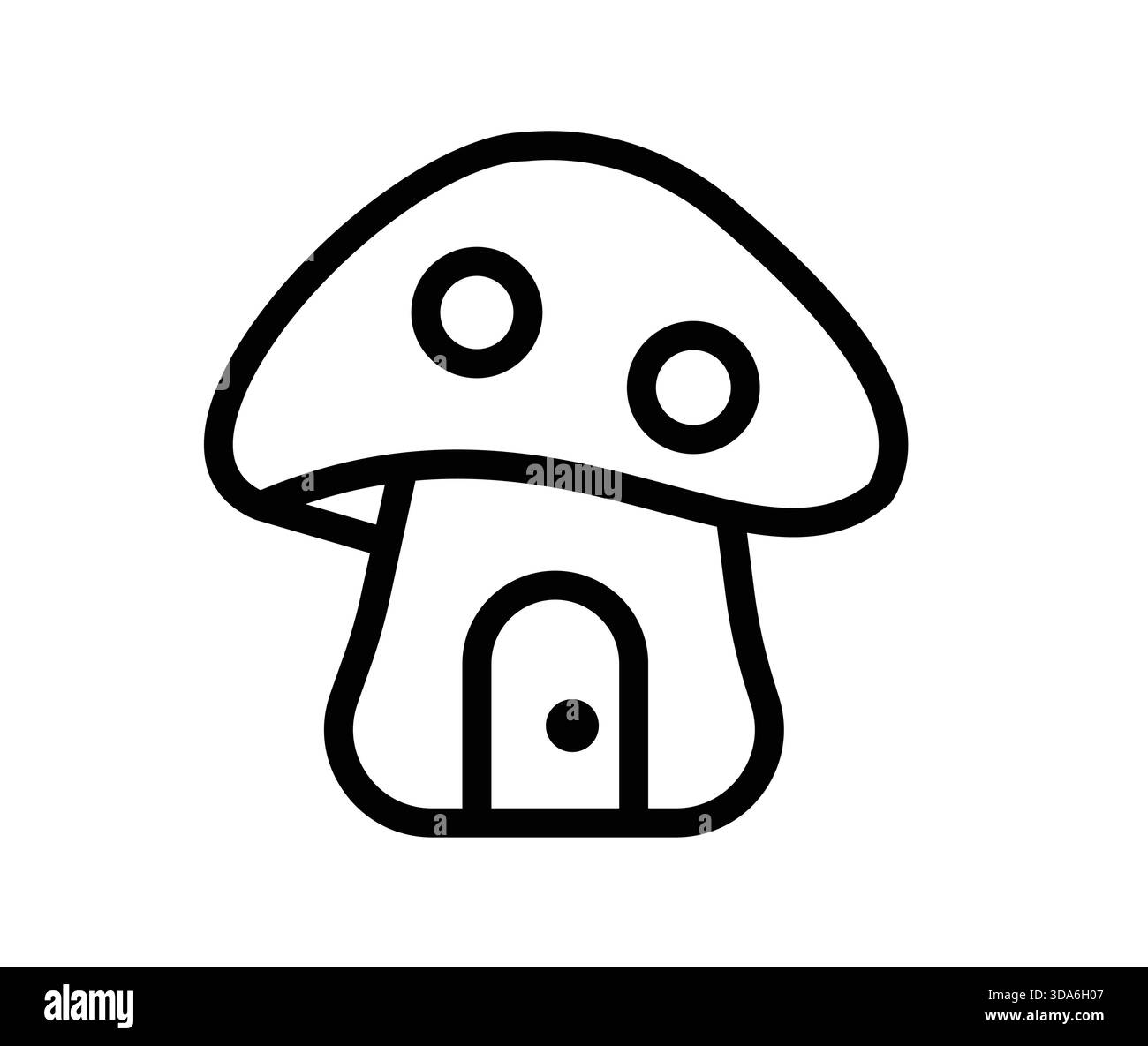 This adorable cartoon-style mushroom house icon is perfect for ...