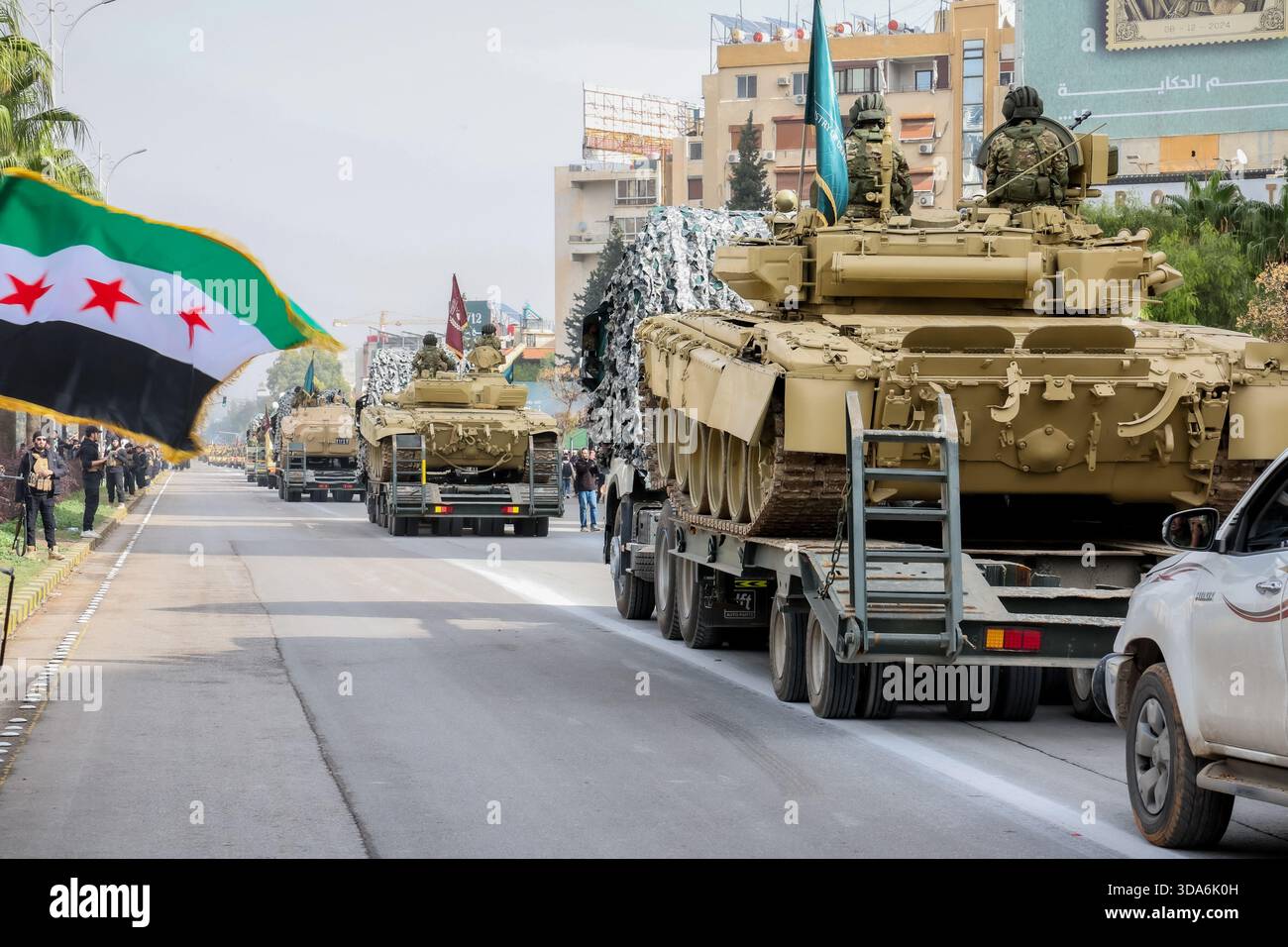 Damascus, Syria – December 08, 2025: A military parade by Syrian army ...