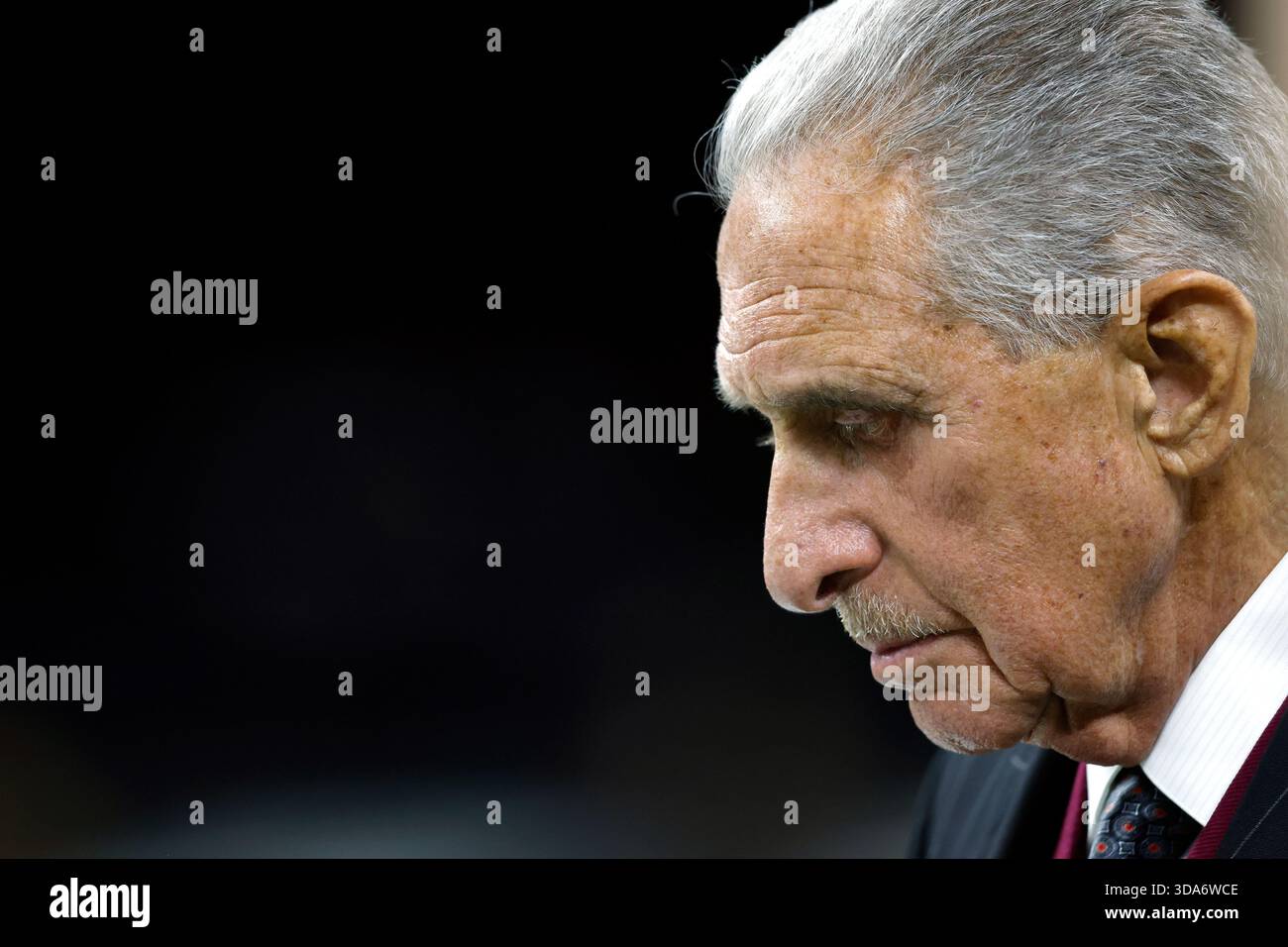 Atlanta Falcons owner Arthur Blank watches from the sideline during an ...
