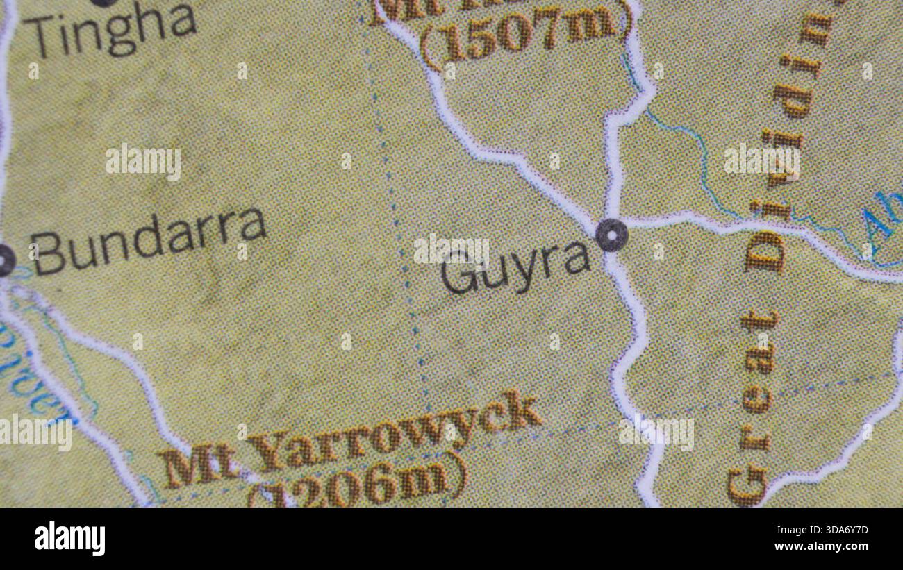 Map of guyra hi-res stock photography and images - Alamy