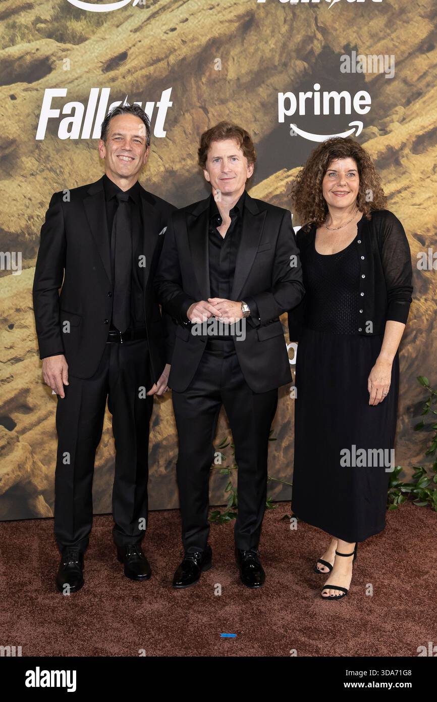 Los Angeles, USA. 08th Dec, 2025. Phil Spencer, Todd Howard and Jill ...